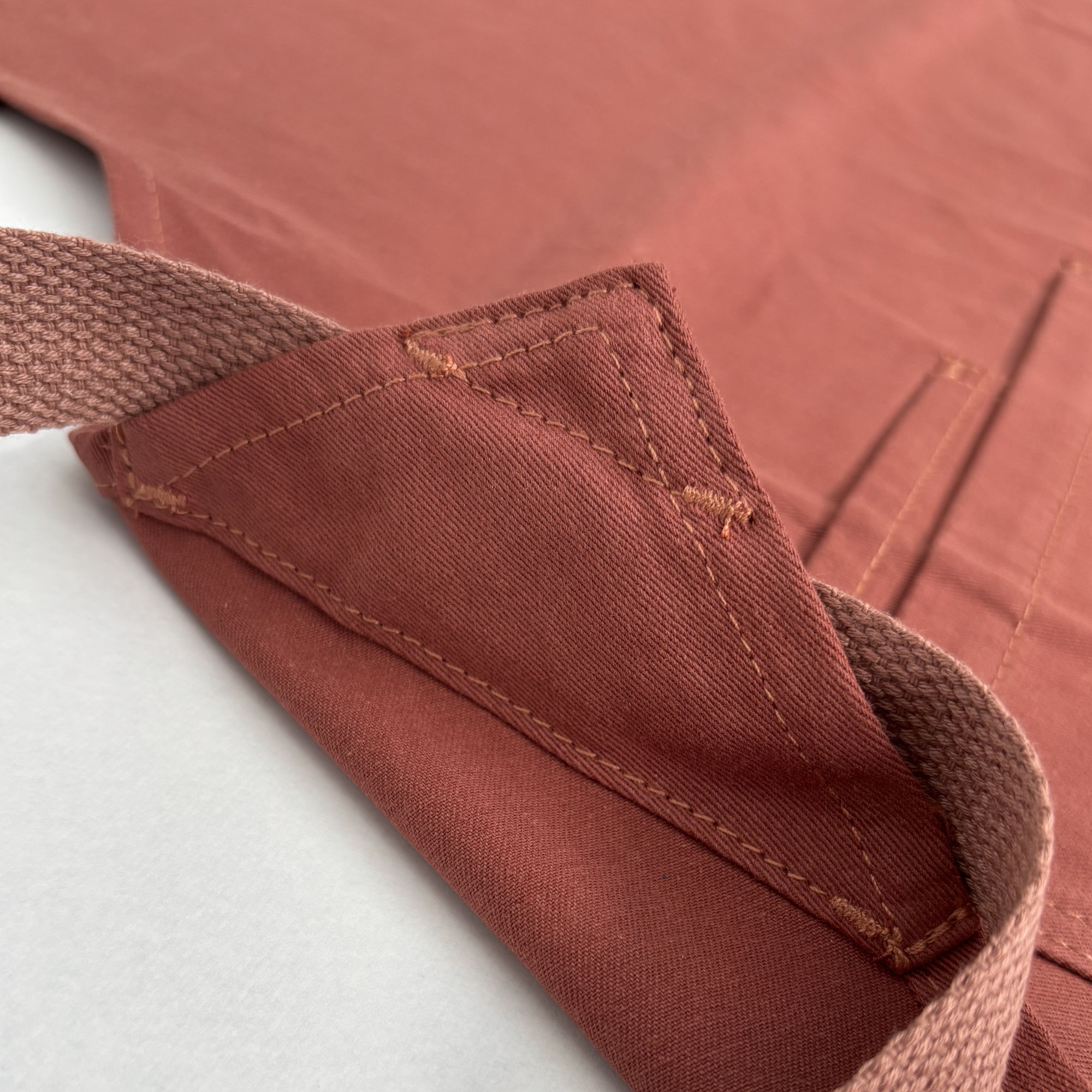 Branded Crossback Apron - Terracotta // Central Milling // Aprons